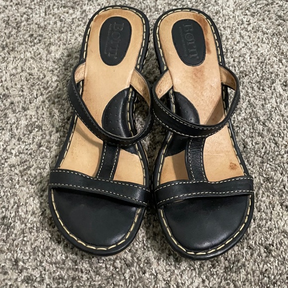 Born | Shoes | Born Ladies Brown Leather Wedge Heels | Poshmark